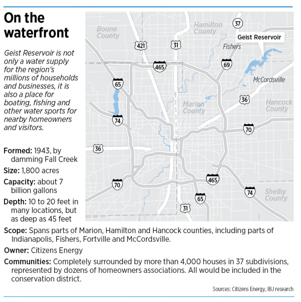 Reservoir cleanup costs spur division in tony Geist – Indianapolis ...