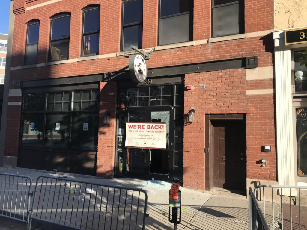 Damage across downtown after Saturday violence – Indianapolis Business ...