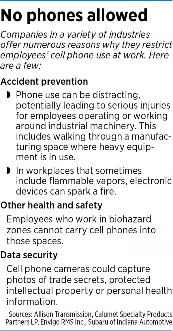 Policy forbidding cell phones at work not limited to FedEx ...