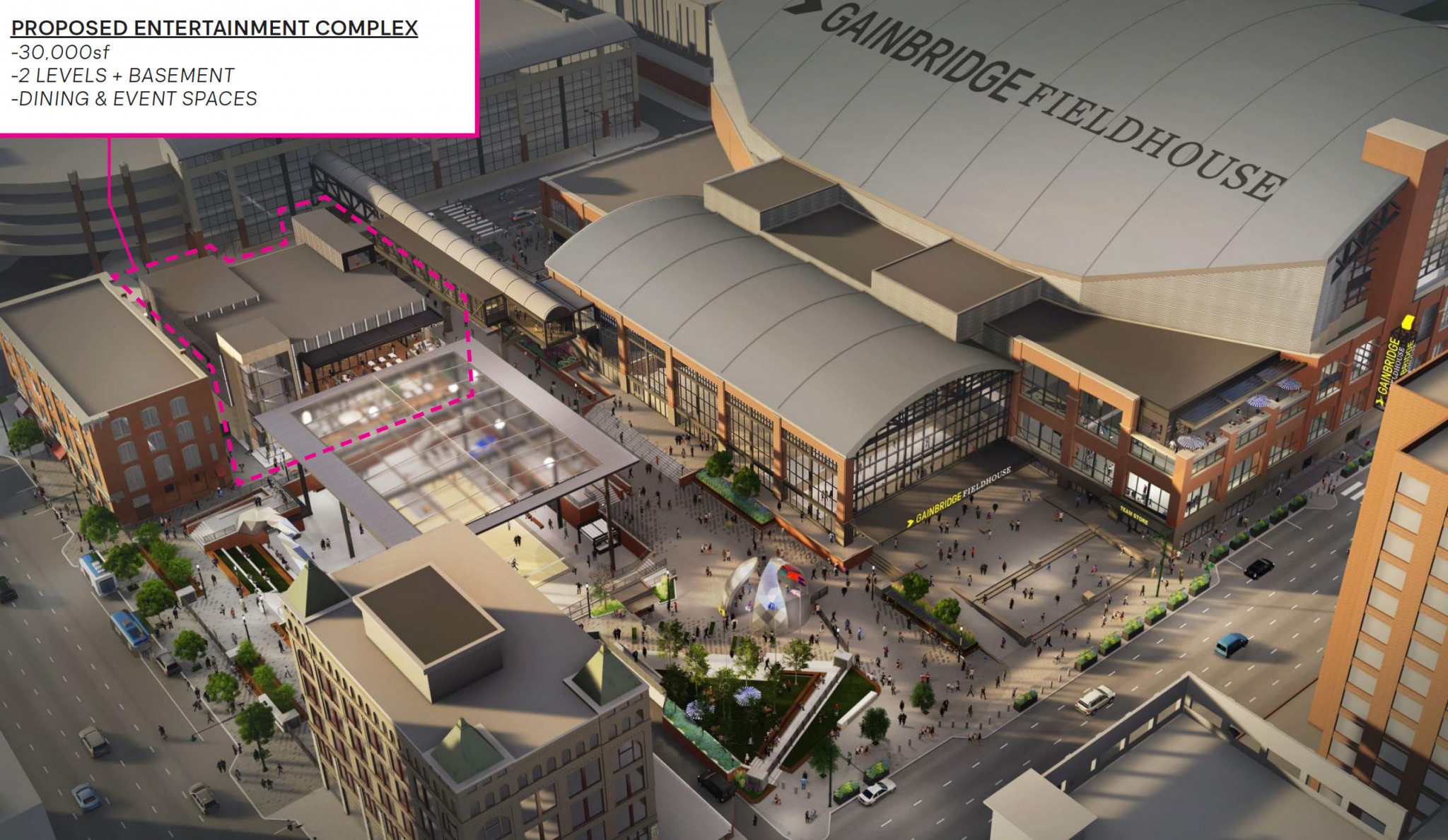 Pacers planning $20M downtown building next to fieldhouse, new plaza ...