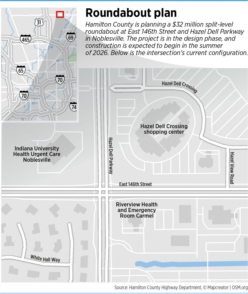 Split-level roundabout planned at 146th/Hazel Dell in Noblesville ...