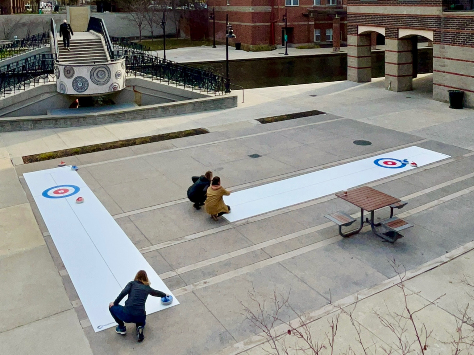 Curling rinks are latest attraction on Indianapolis Cultural Trail ...
