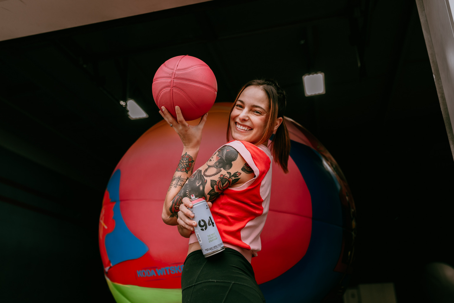 Artist, NBA player partnering on basketball court murals in Fishers ...