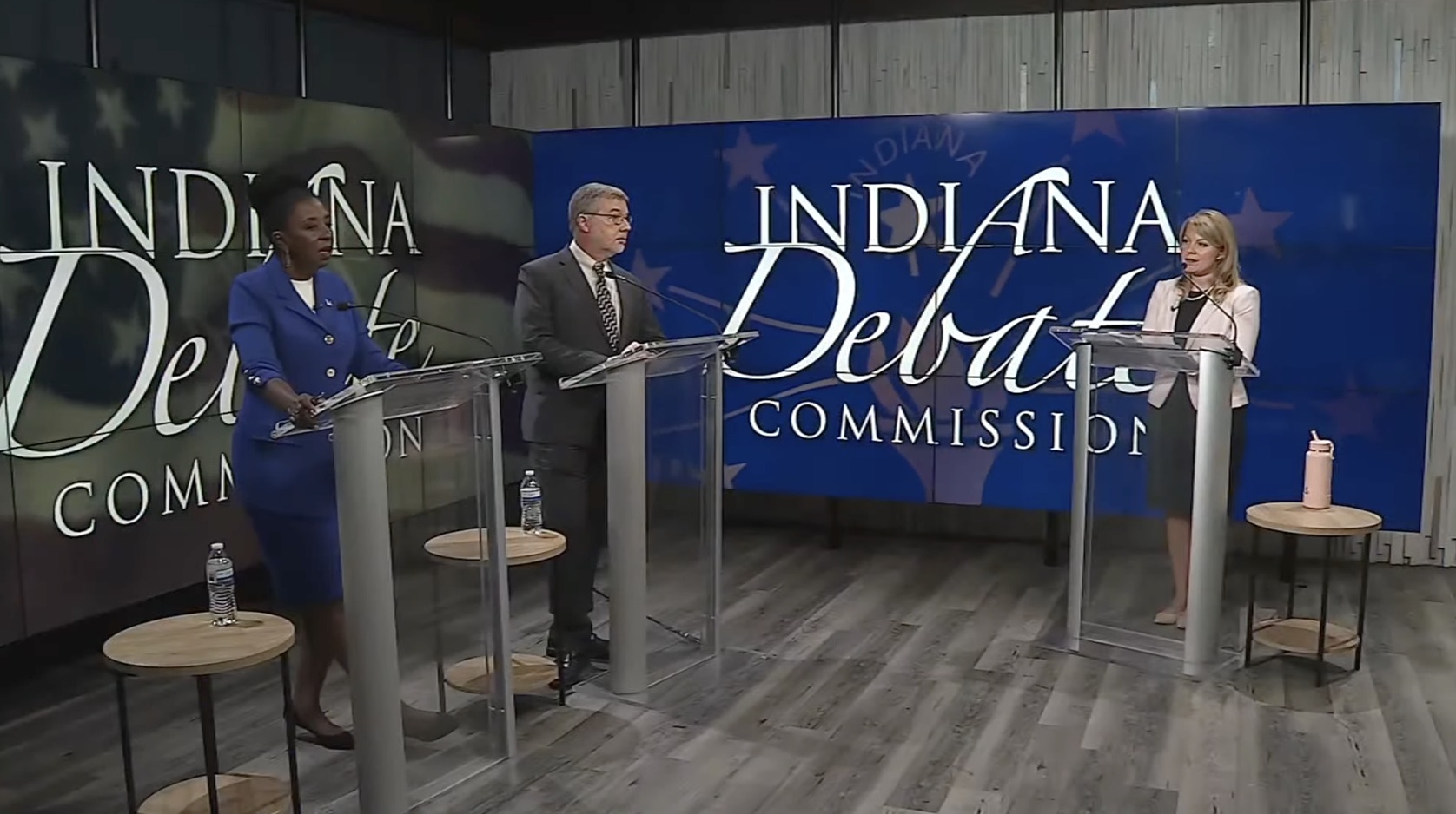 Two of Indiana’s three U.S. Senate candidates take debate stage—sans ...