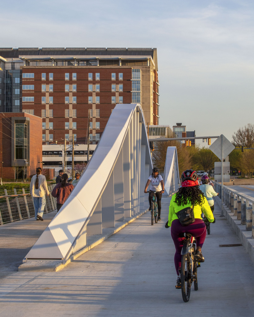 New bridge connects 16 Tech innovation district to greater downtown ...