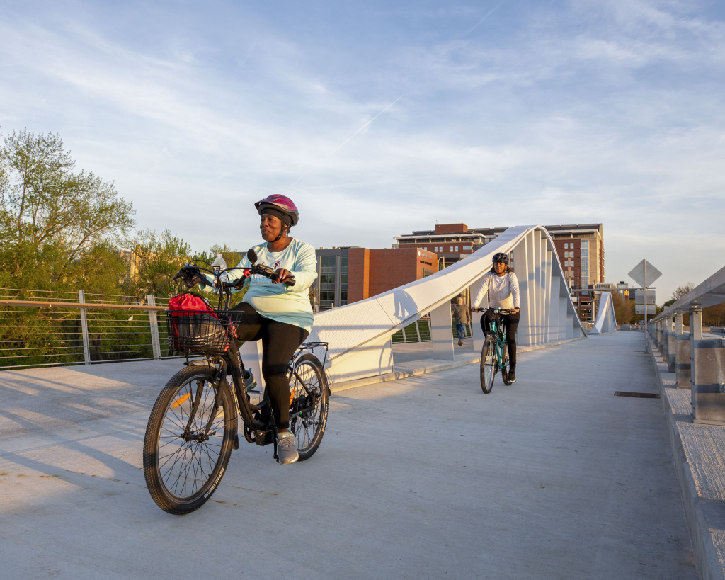 New bridge connects 16 Tech innovation district to greater downtown ...