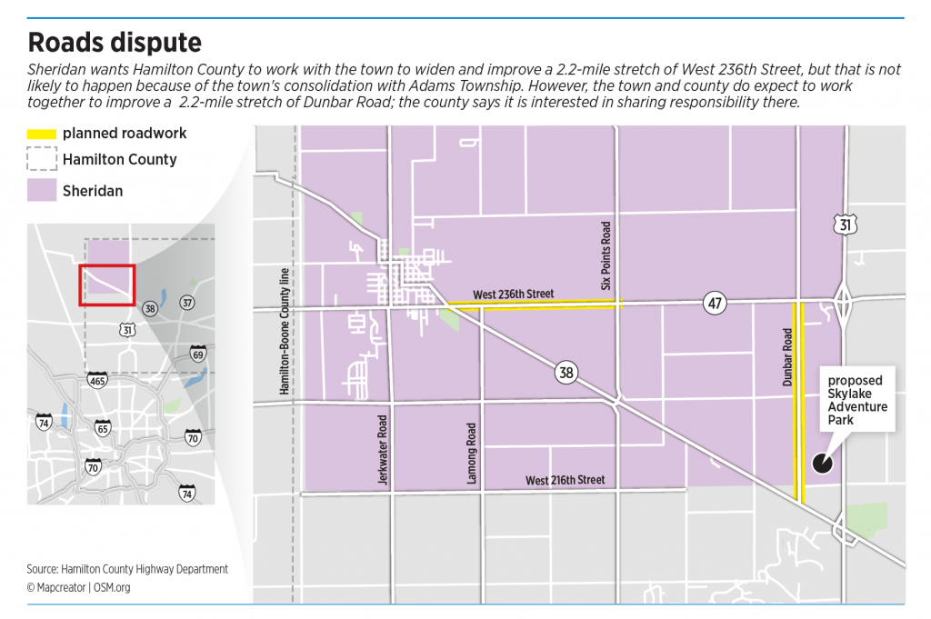 Sheridan, county spar over planned roadwork – Indianapolis Business Journal