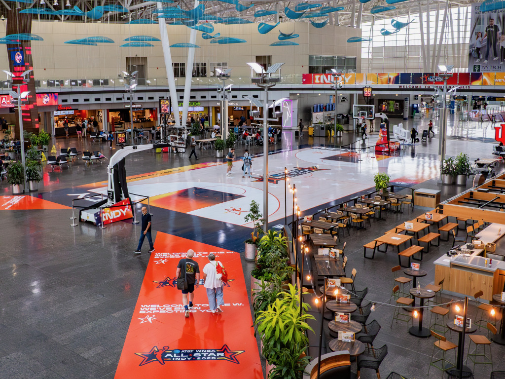 Indianapolis airport adds basketball court for WNBA All-Star ...