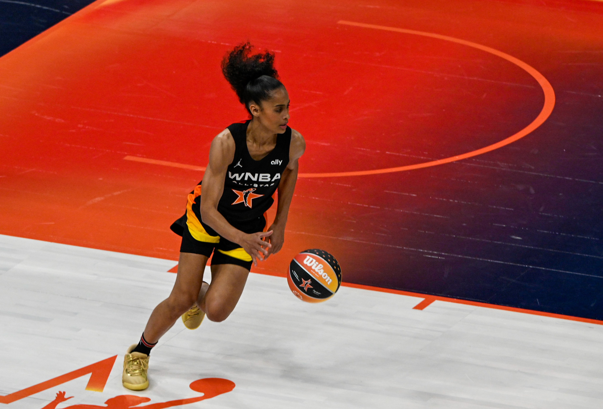 Indiana native Diggins has triple-double to help defeat Team Clark in ...
