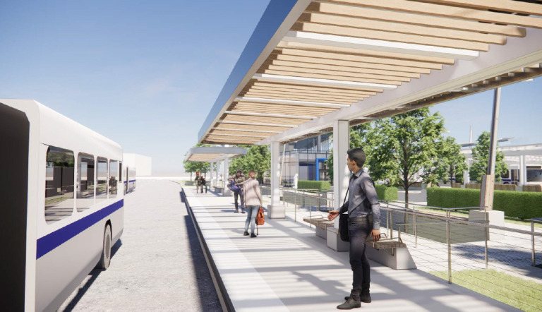IndyGo planning new bus docking bays by Carson Transit Center ...