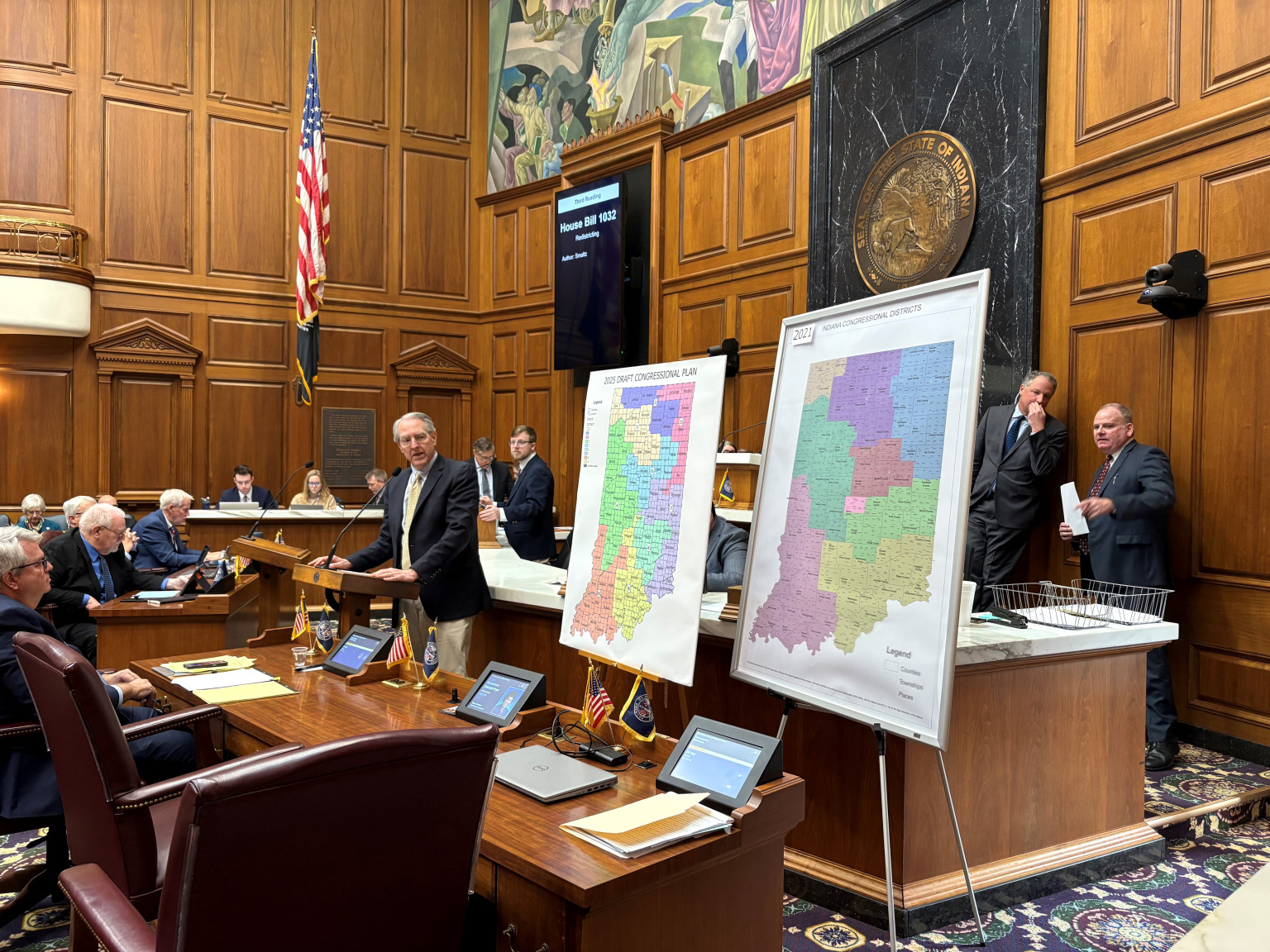 Redistricting bill passes Indiana House, heads to uncertain future in ...