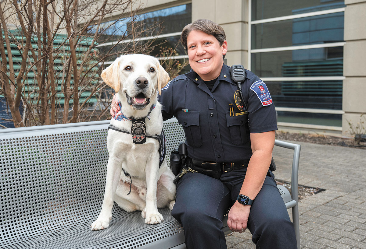 2026 Excellence in Health Care: Police chief and pup bring smiles to IU ...